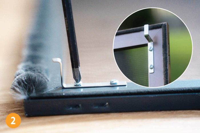 Insect net in frame - long-lasting solution for PVC windows