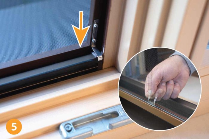 Insect net in frame - long-lasting solution for PVC windows